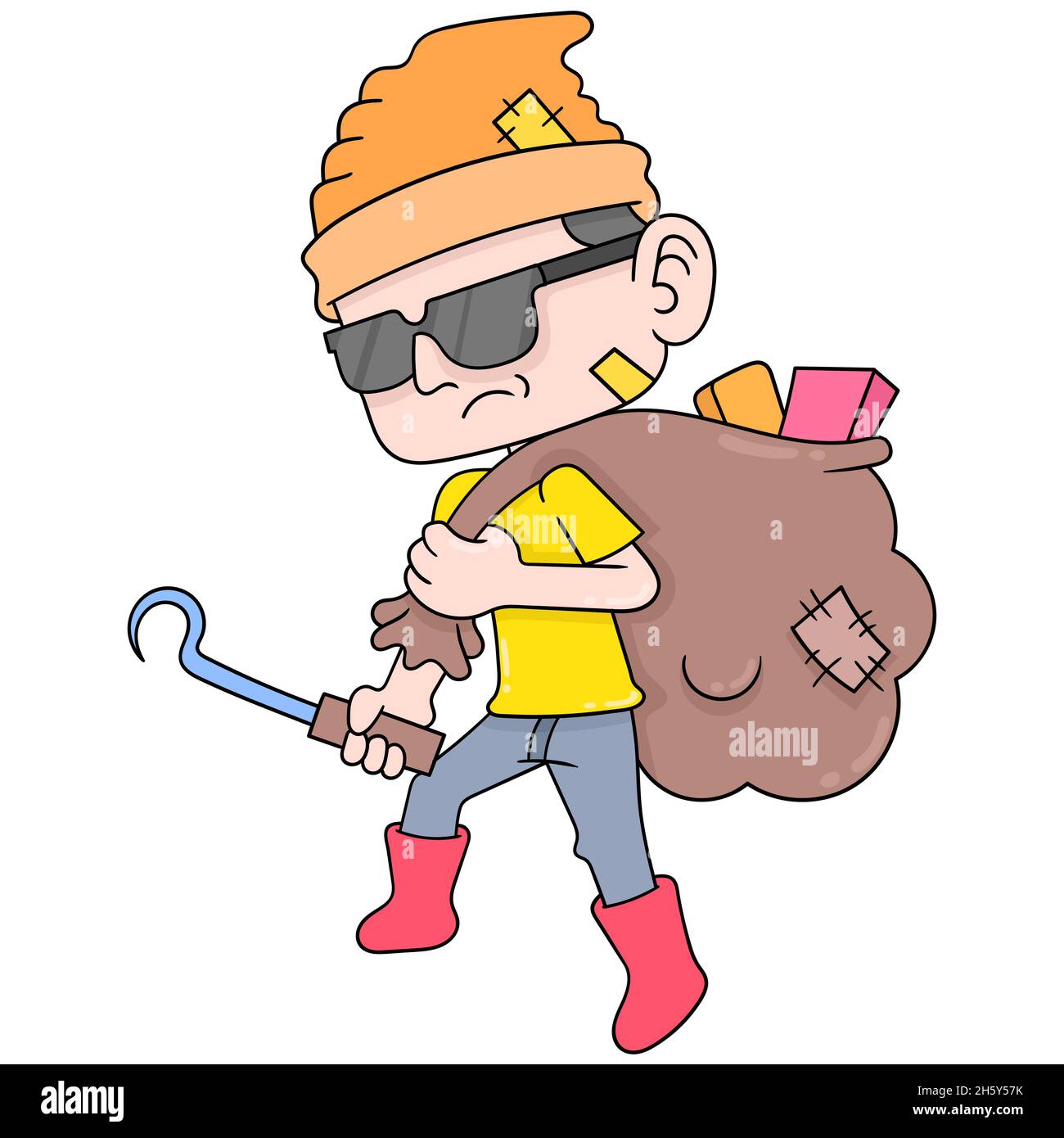 Scavenger boy Stock Vector Images - Alamy
