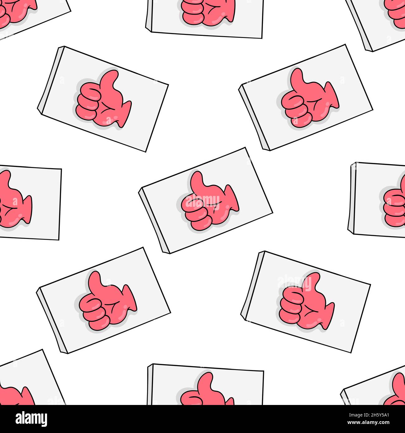 thumb up social media seamless Stock Vector Image & Art - Alamy