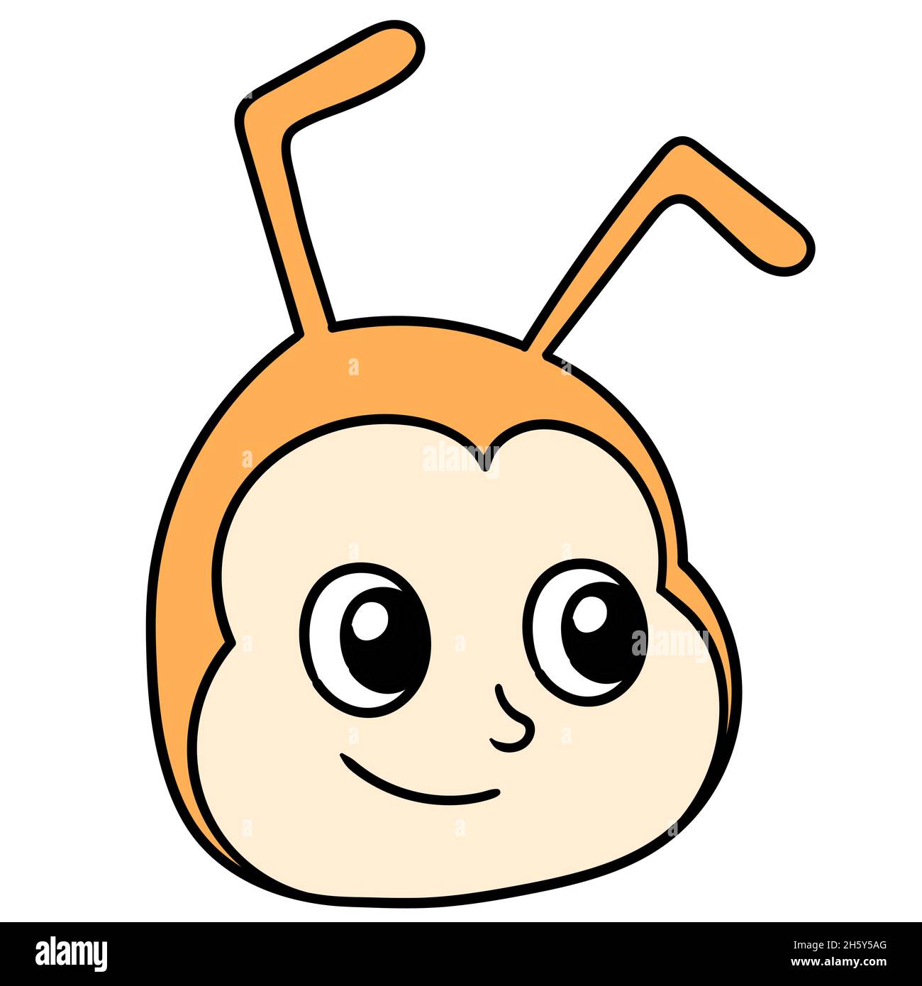 bee head smiling friendly Stock Vector Image & Art - Alamy