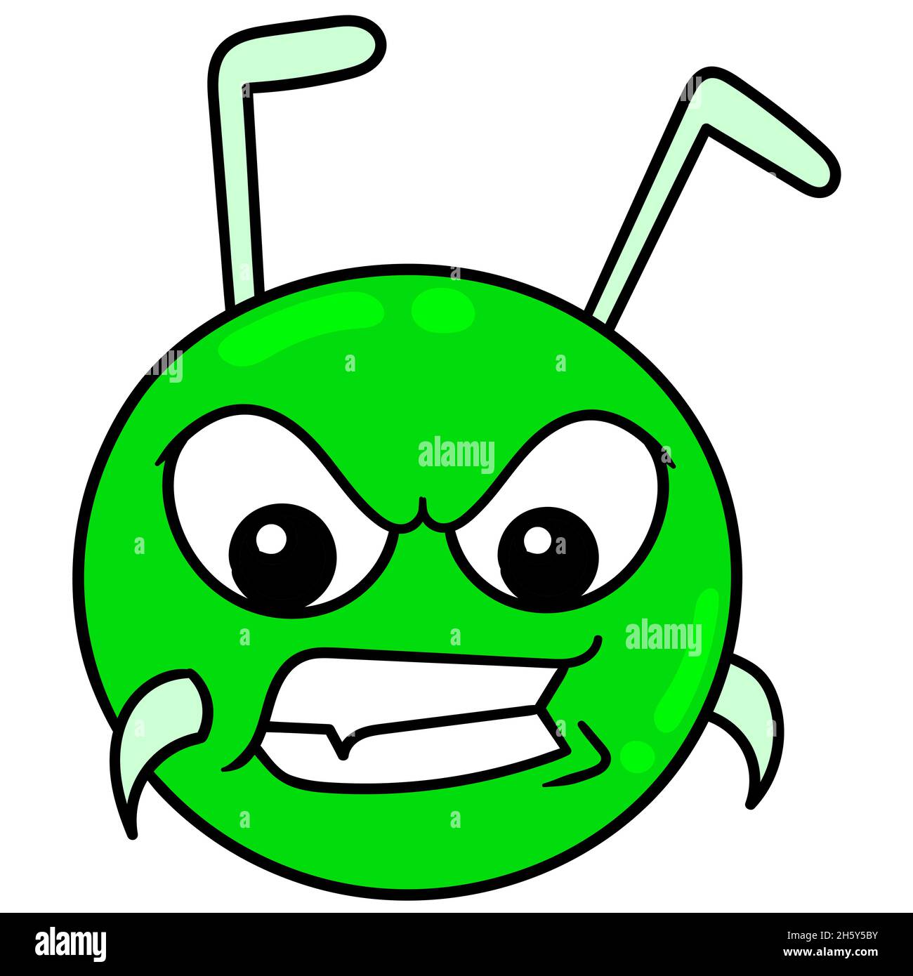 green angry faced ant head Stock Vector Image & Art - Alamy