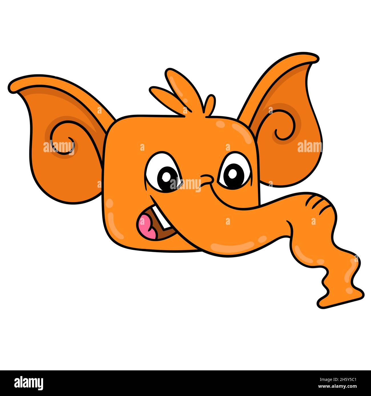 Facial elephant Stock Vector Images - Alamy