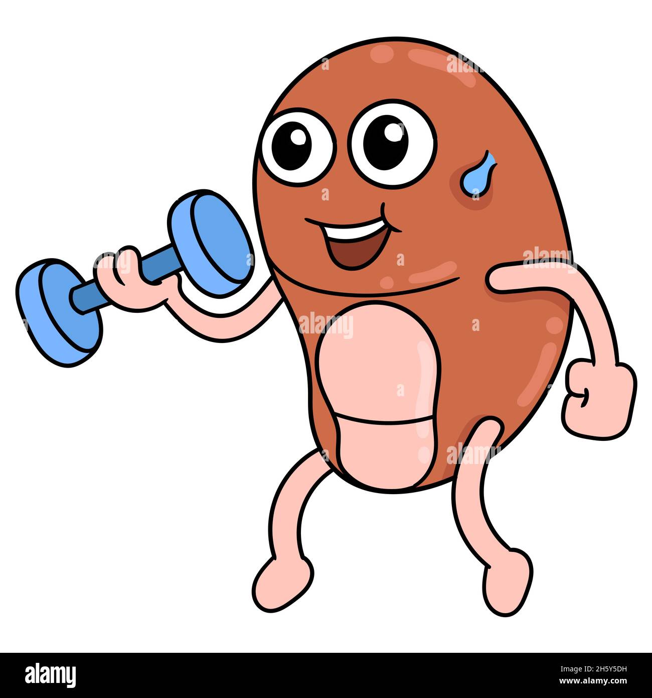 cartoon skinny cute monster practice Stock Vector Image & Art - Alamy