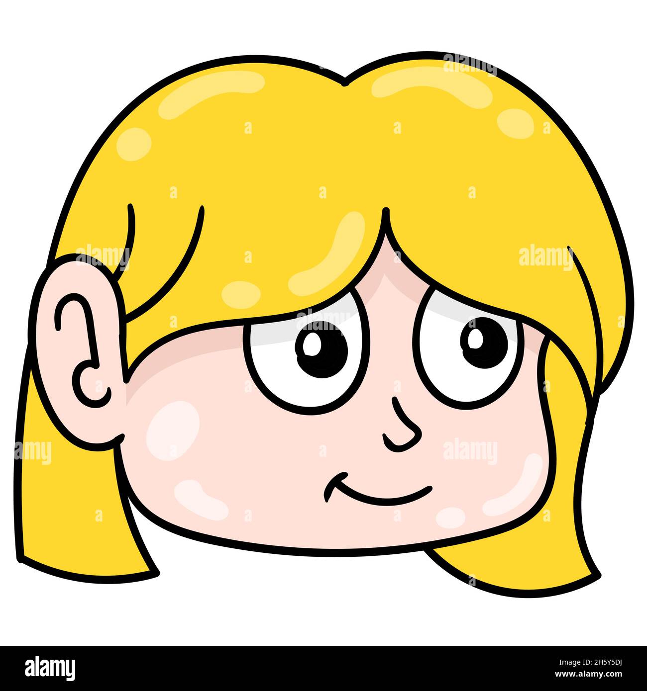 Pretty blonde hair Stock Vector Images - Alamy