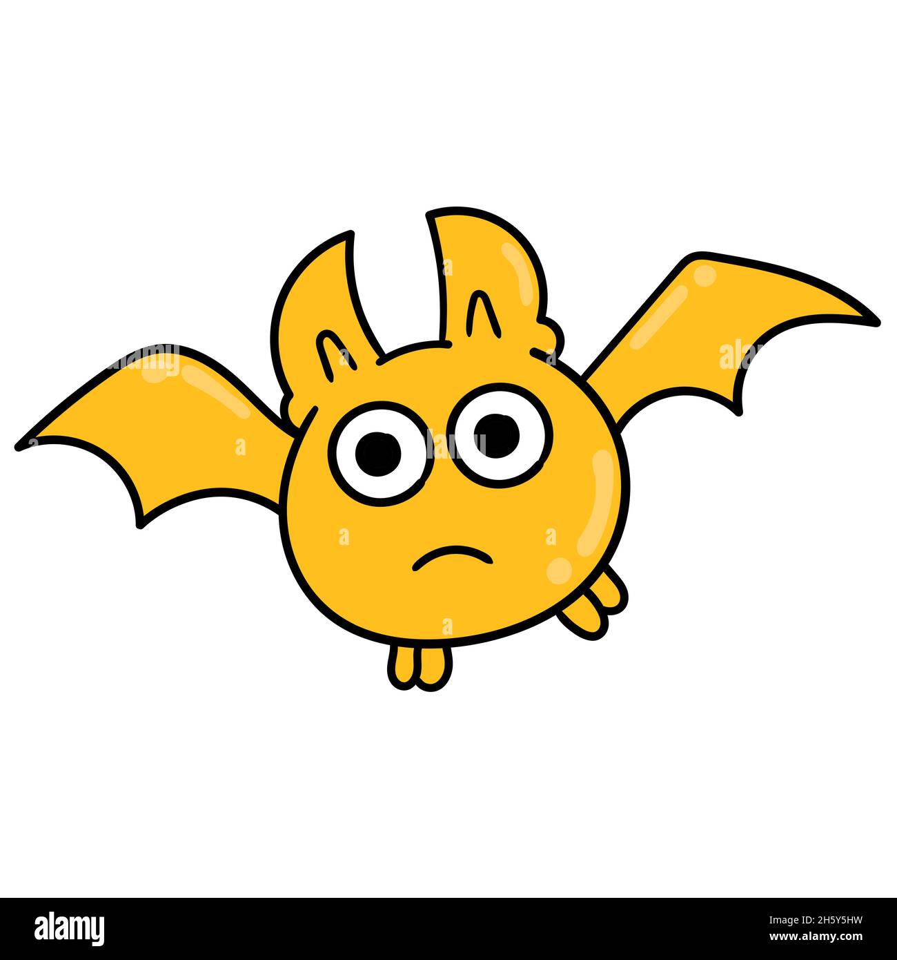cute and fat yellow bat Stock Vector Image & Art - Alamy