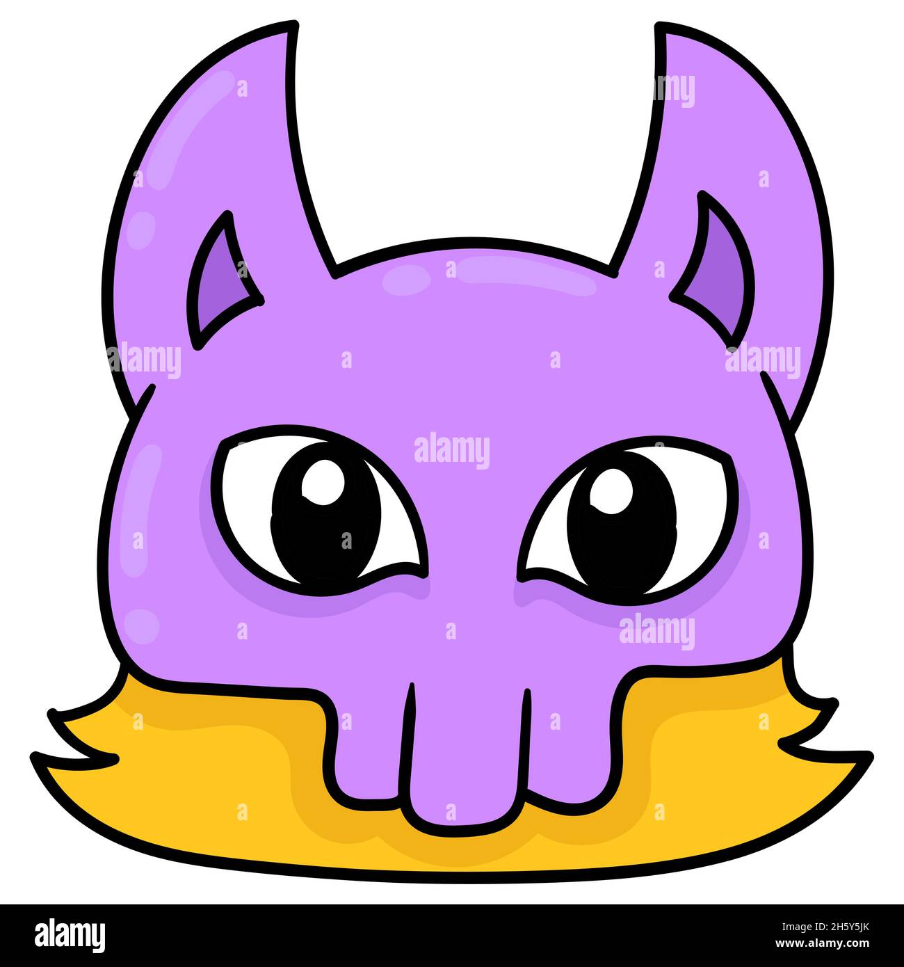 face cat animal head covered with mask Stock Vector Image & Art - Alamy
