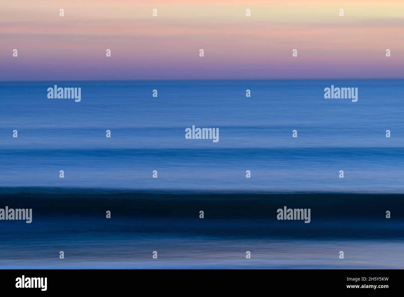 Blue abstract against the Atlantic Ocean, North Carolina, Outer Banks ...