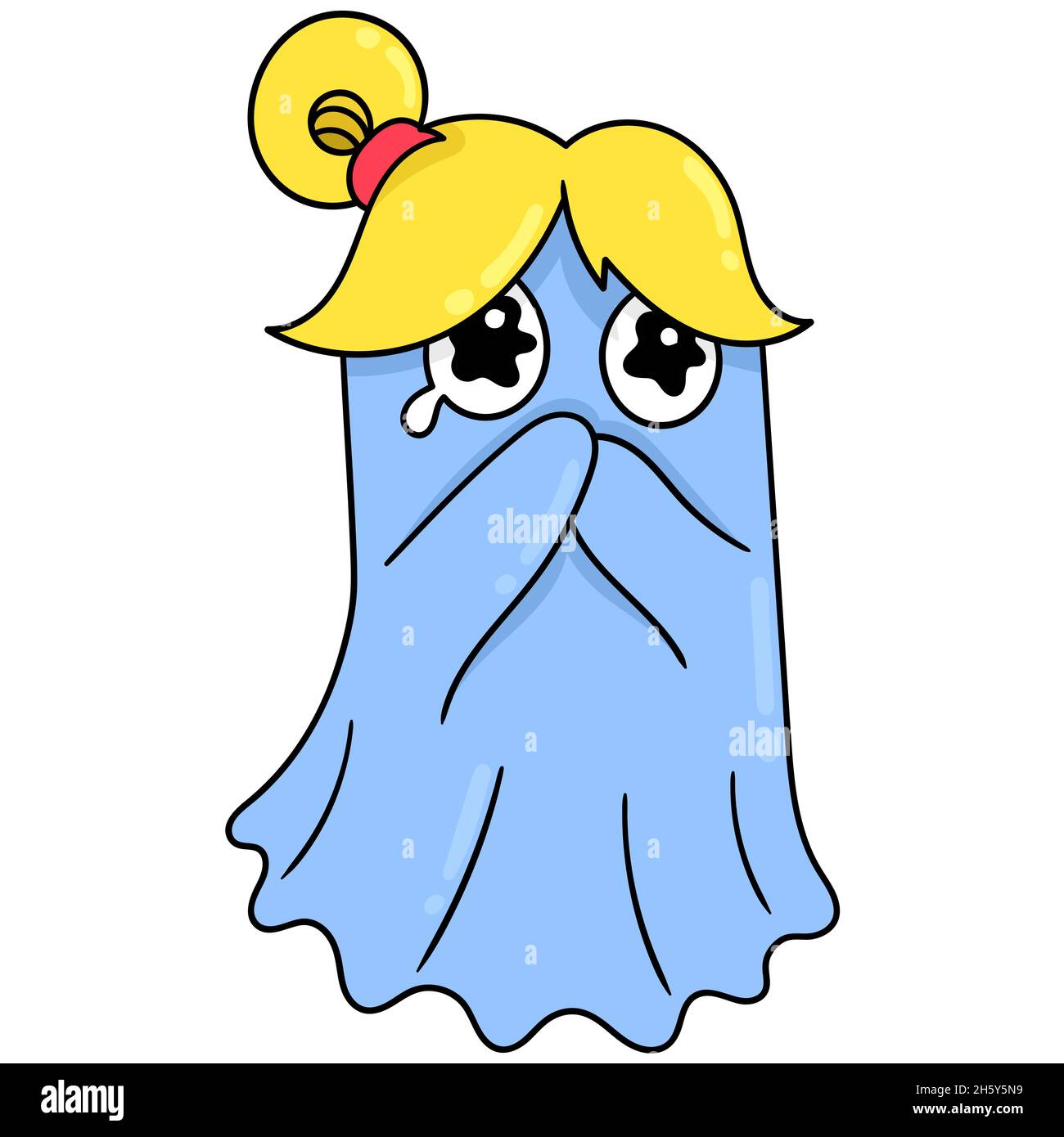 Blonde female character face Cut Out Stock Images & Pictures - Alamy