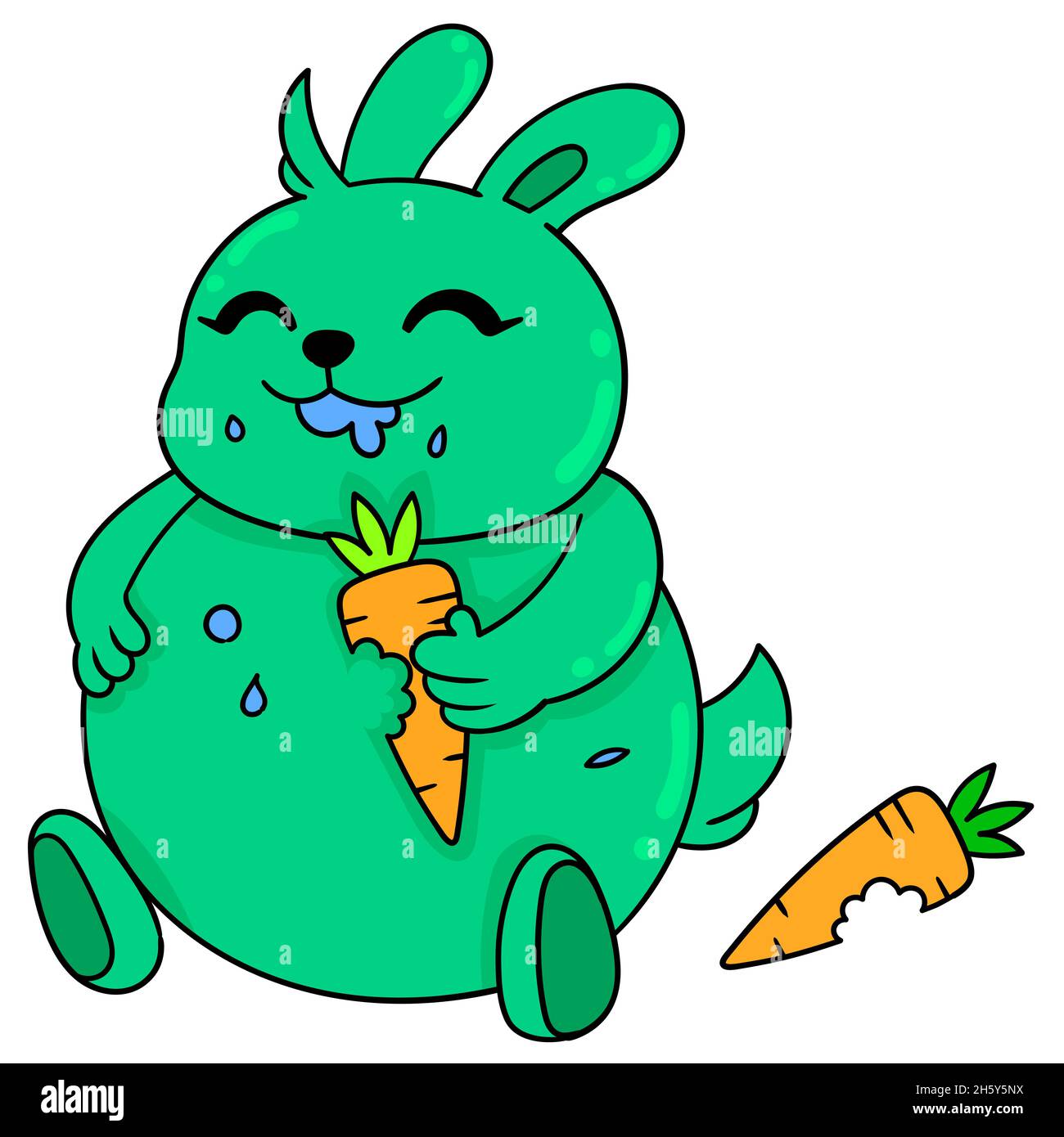 Fat bunny Stock Vector Images - Alamy