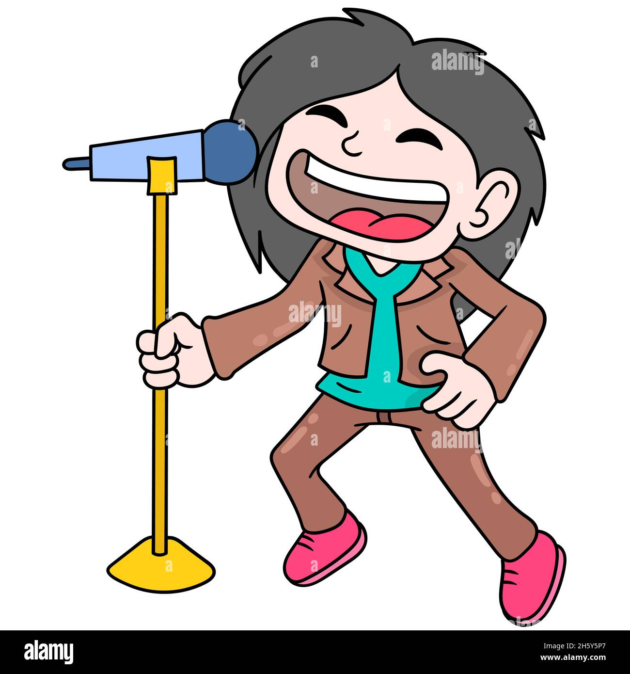 Singing display Stock Vector Images - Alamy