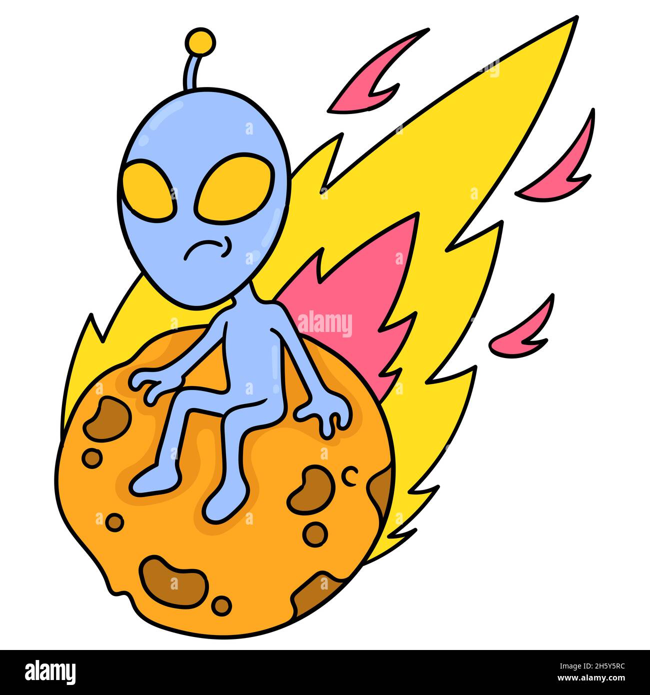 Extraterrestrial cartoon hi-res stock photography and images - Alamy