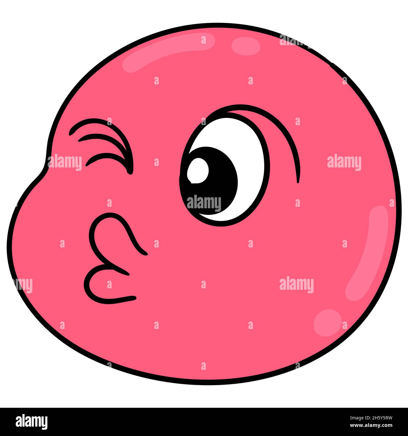 monster head is in love with lips kissing Stock Vector Image & Art - Alamy