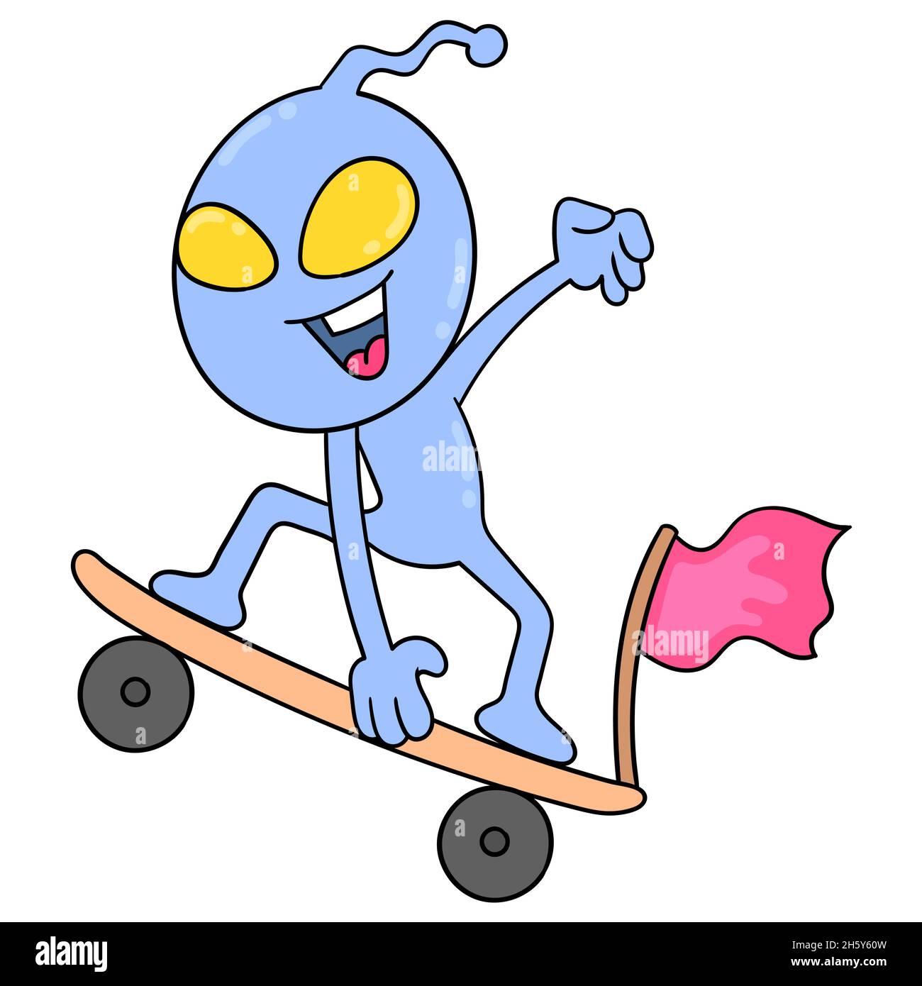 Alien boy Stock Vector Images - Alamy