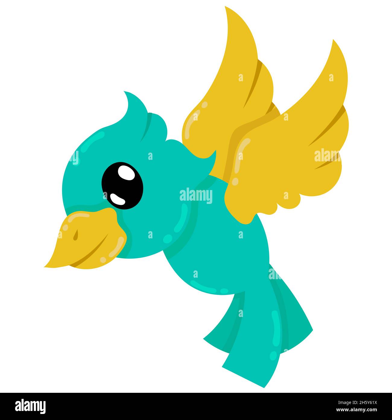 beautiful winged flying bird Stock Vector Image & Art - Alamy