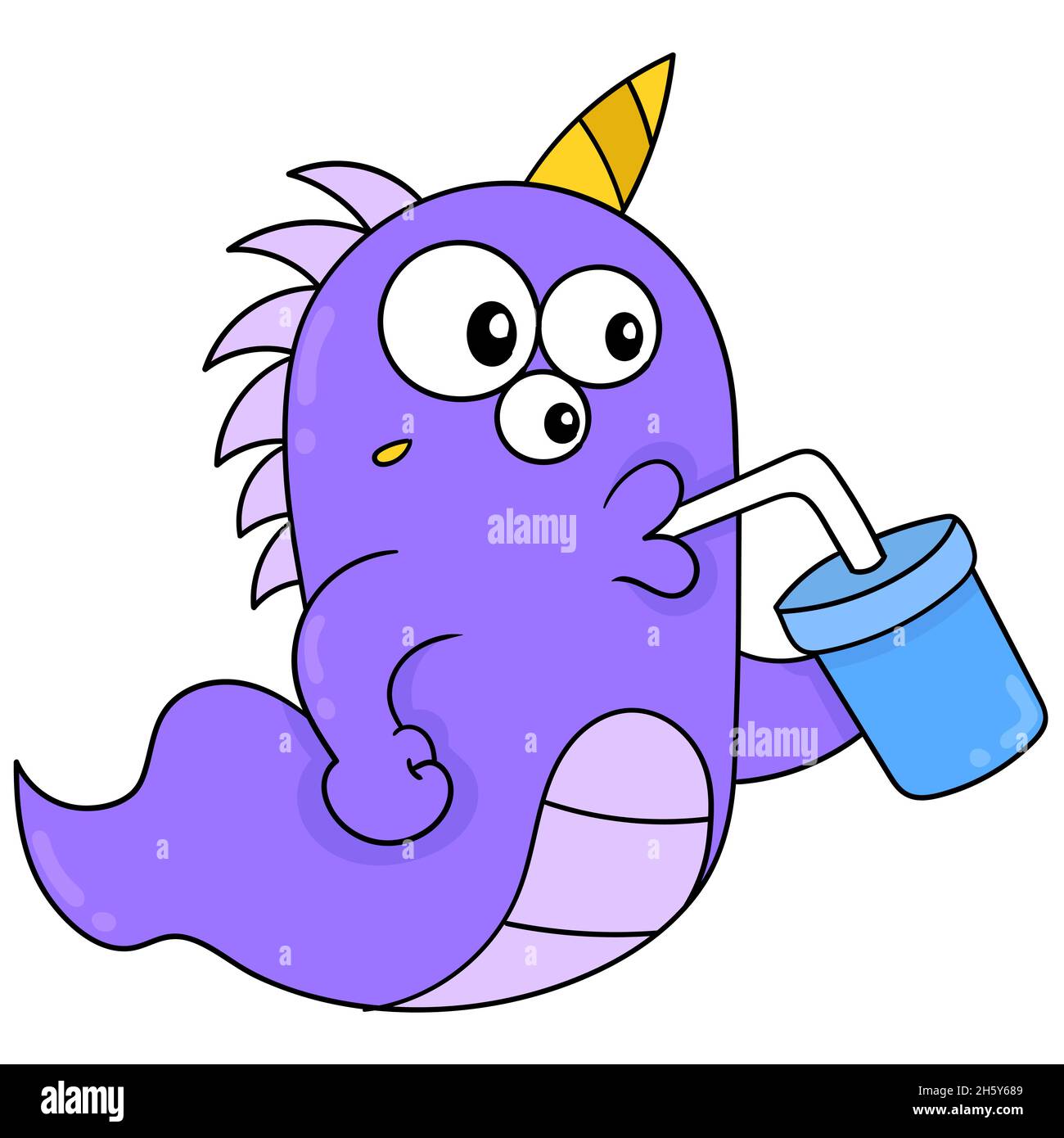 Monster drinking art hi-res stock photography and images - Alamy