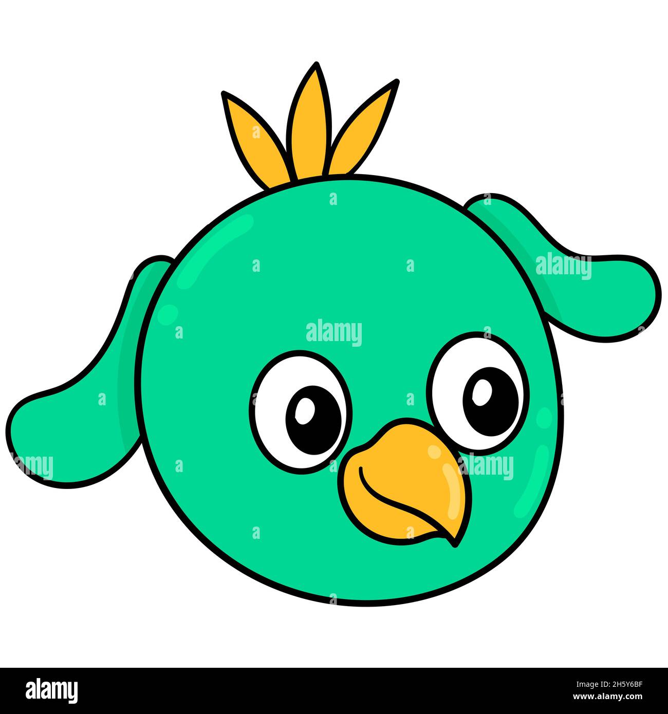 the head of the chick is smiling happily Stock Vector Image & Art - Alamy