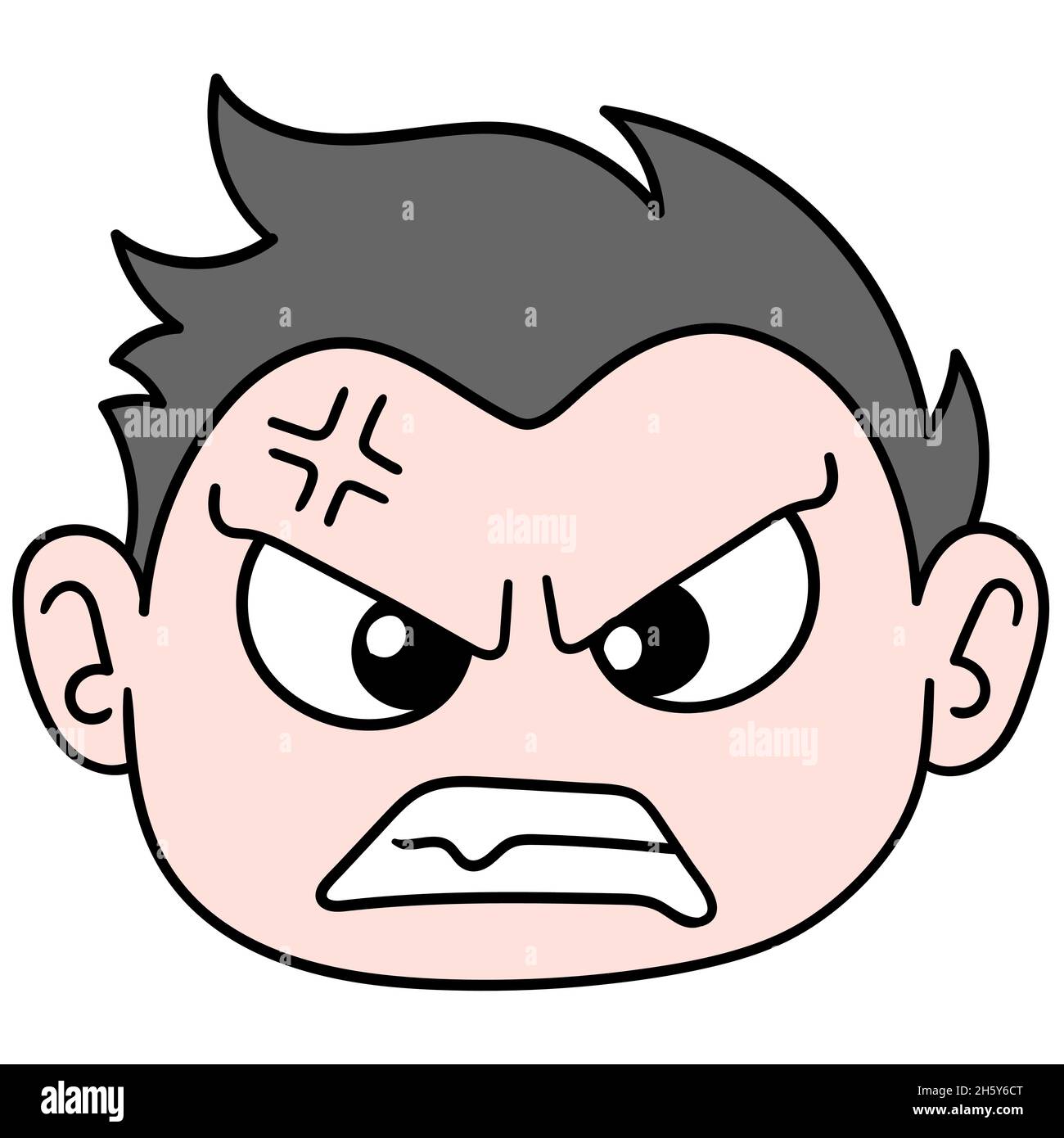 Angry boy logo hi-res stock photography and images - Alamy