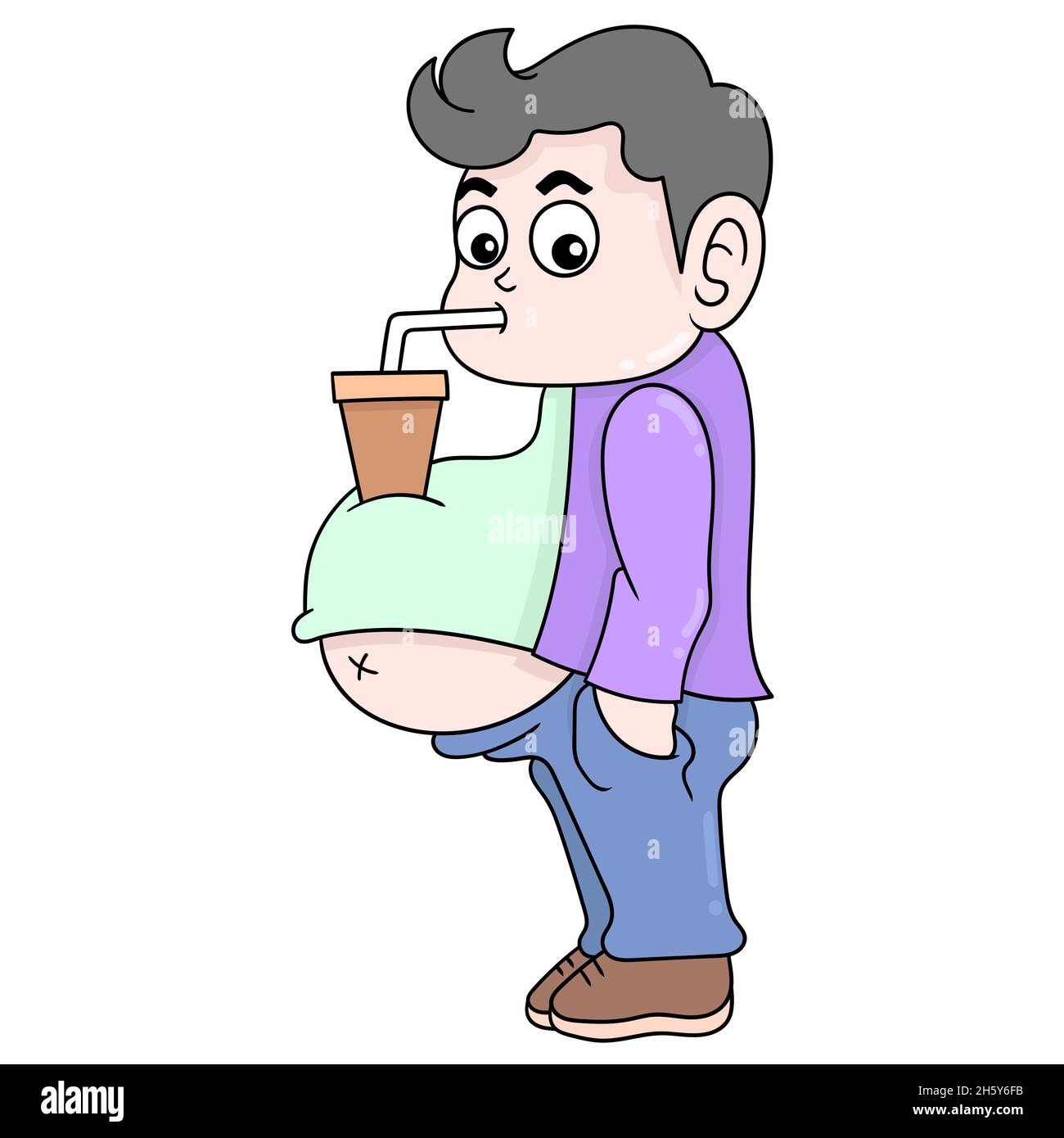 Symbol image overweight Cut Out Stock Images & Pictures - Alamy