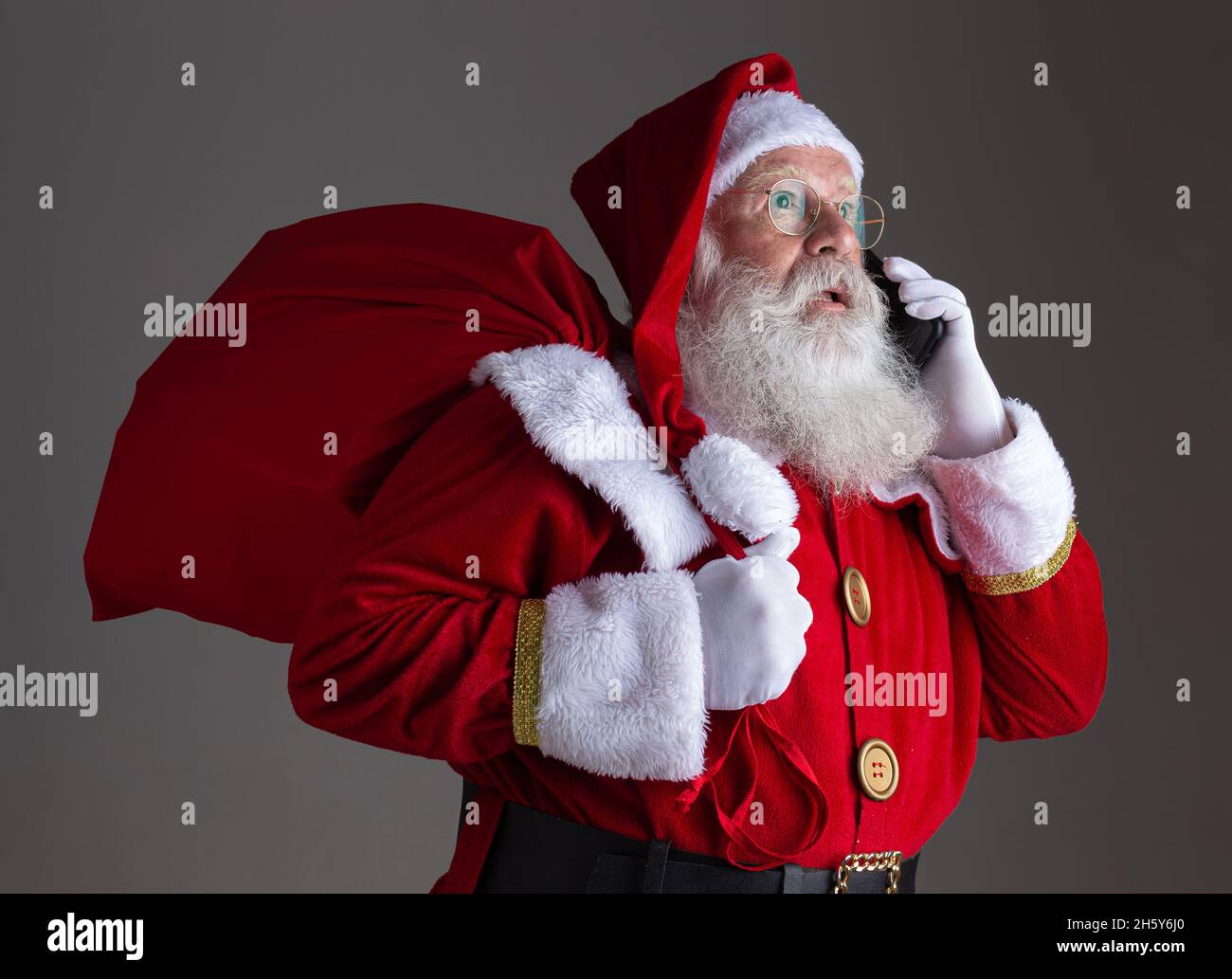 Typing santa claus hi-res stock photography and images - Alamy