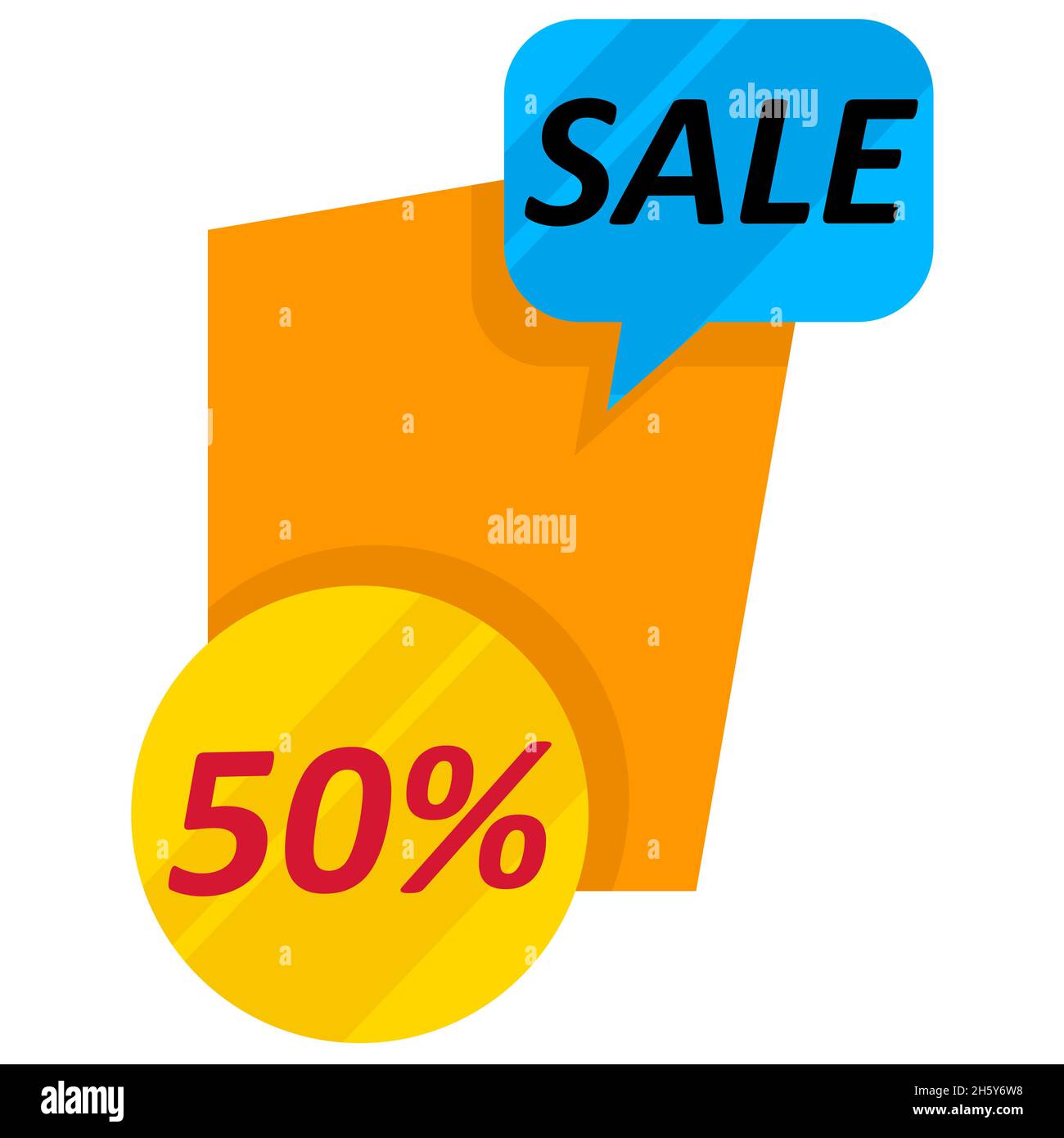 fifty percent Shopping Discount brochure Stock Vector Image & Art - Alamy
