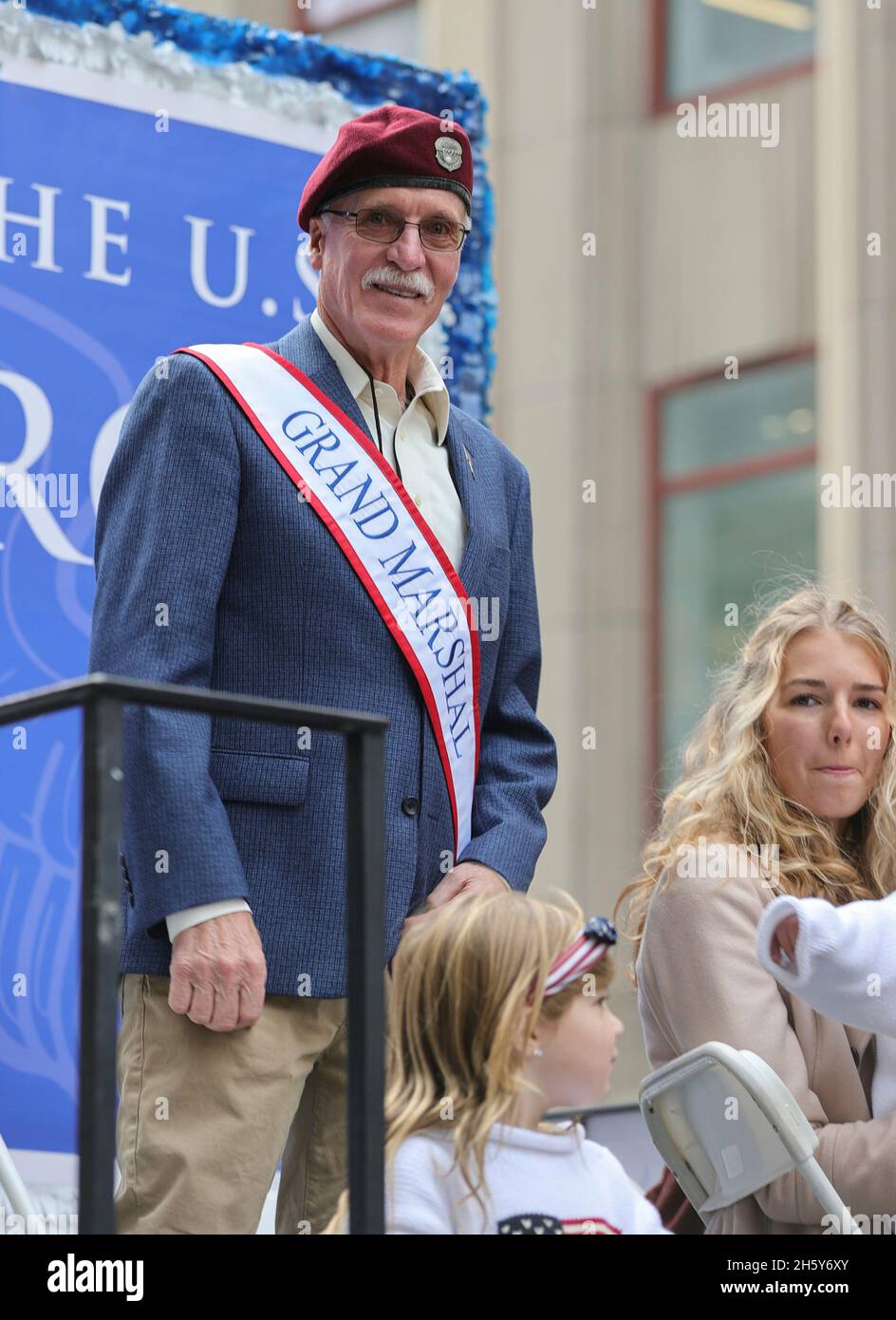 Fifth Avenue, New York, USA, November 11, 2021 - Grand Marshal is U.S ...