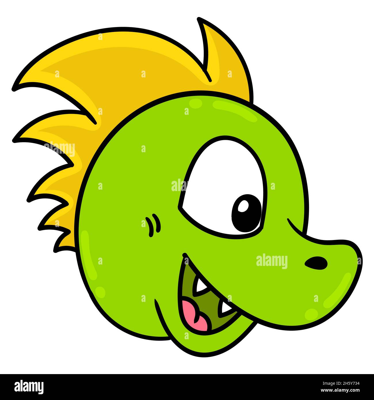laughing face dinosaur animal head Stock Vector Image & Art - Alamy