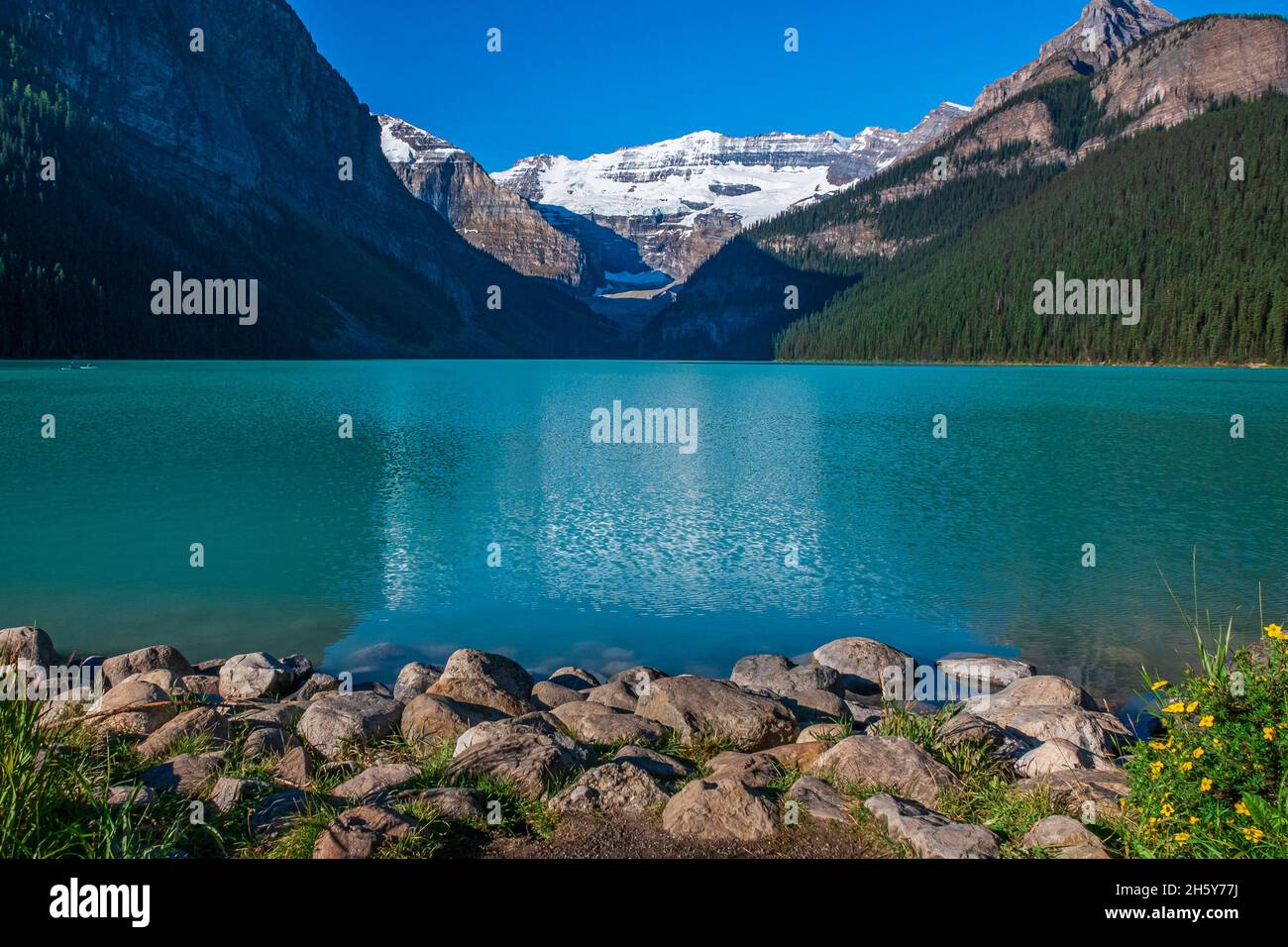 Lake Louise and Victoria Glacier Banff National Park Alberta Canada in ...