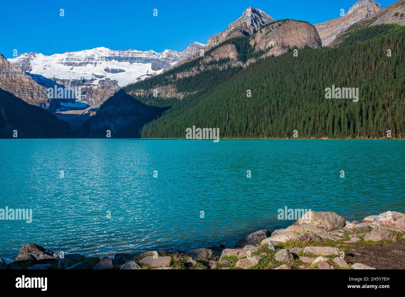 Lake Louise and Victoria Glacier Banff National Park Alberta Canada in ...