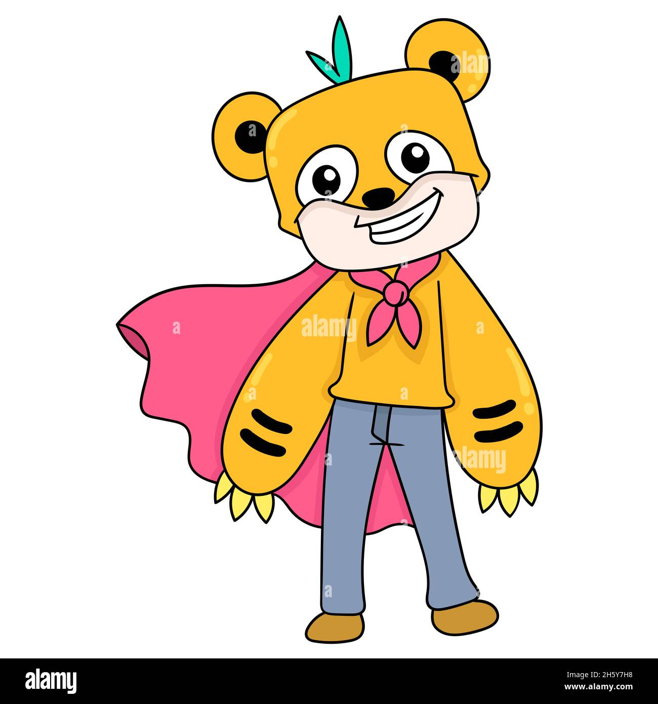 Person wearing face mark Stock Vector Images - Alamy