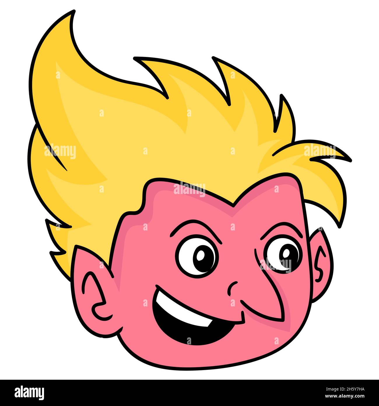the head of the red faced creature is laughing Stock Vector Image & Art ...