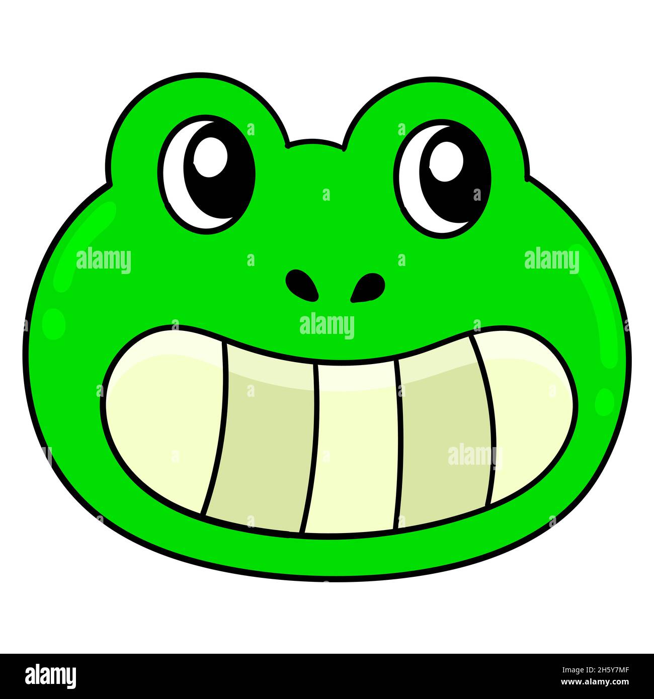 Smile frog head Cut Out Stock Images & Pictures - Alamy