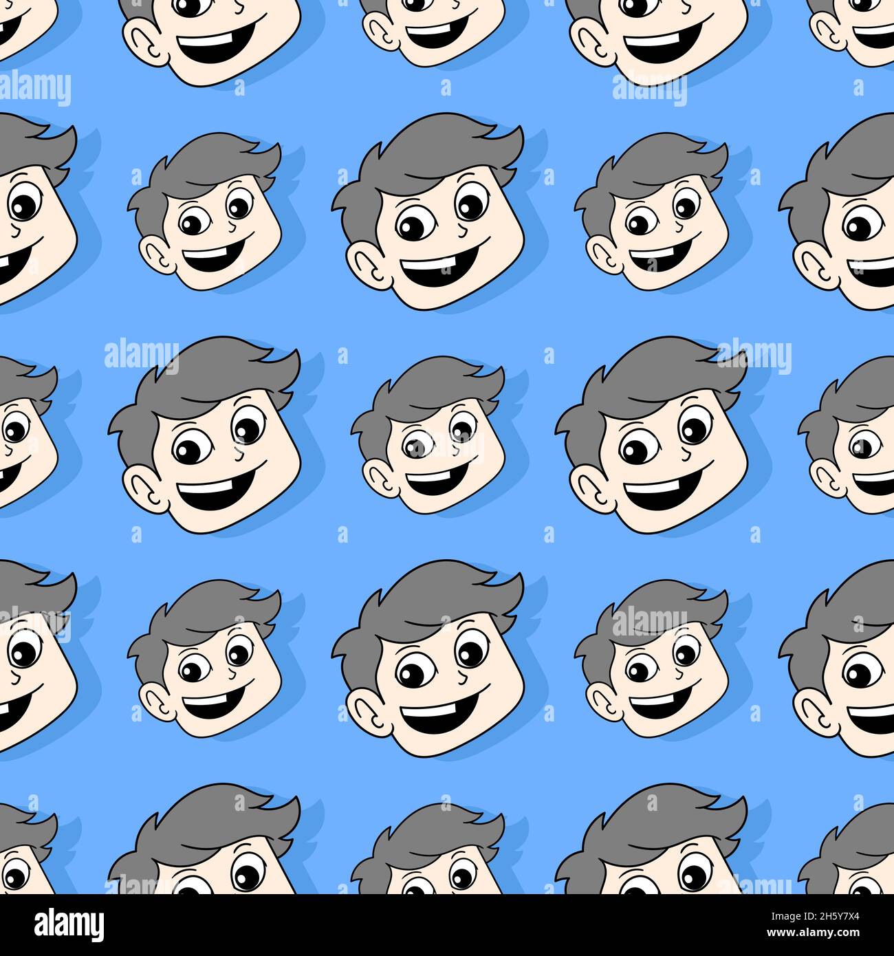 Handsome boy wallpaper Stock Vector Images - Alamy