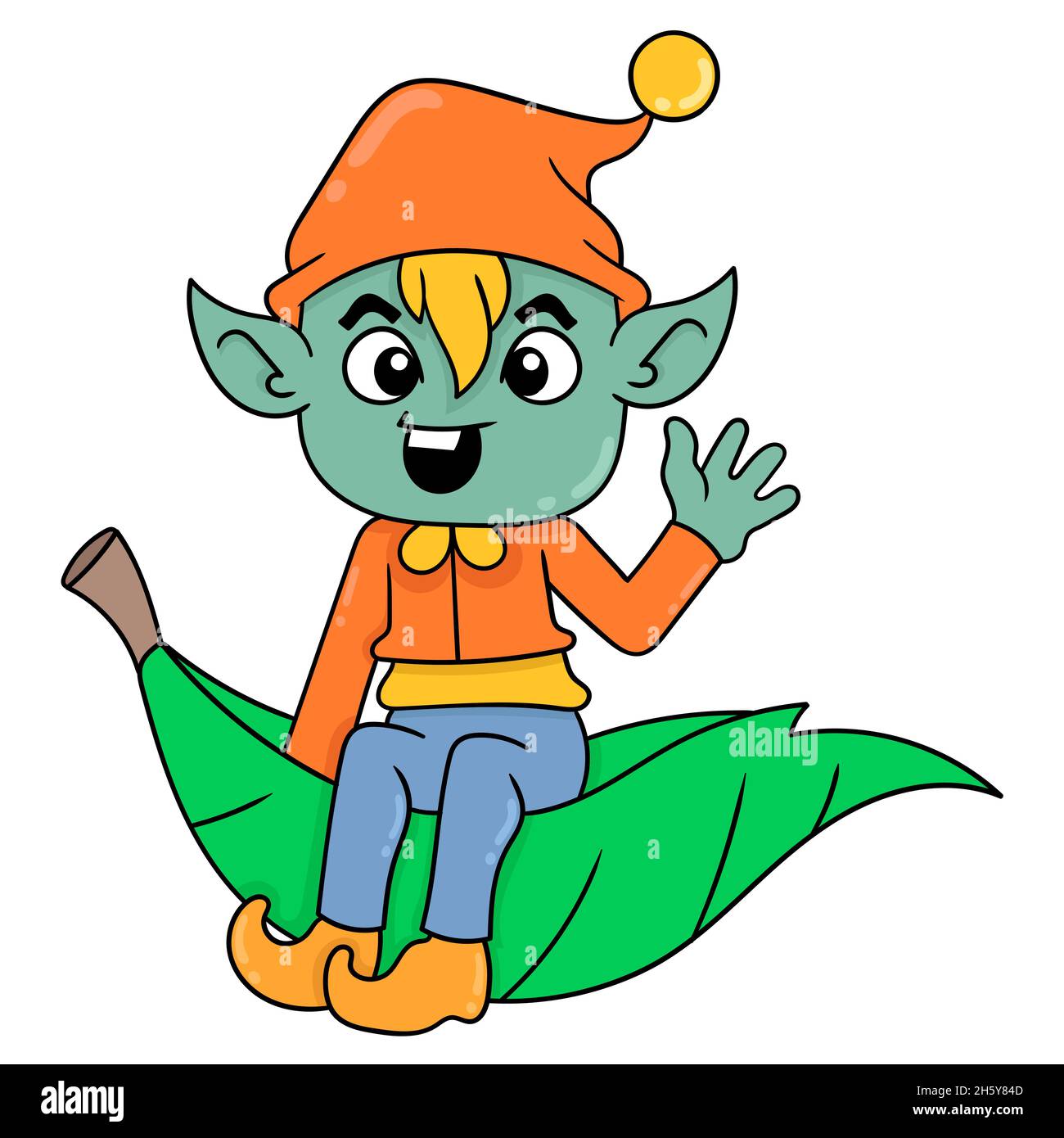 Sitting dwarf Stock Vector Images - Alamy