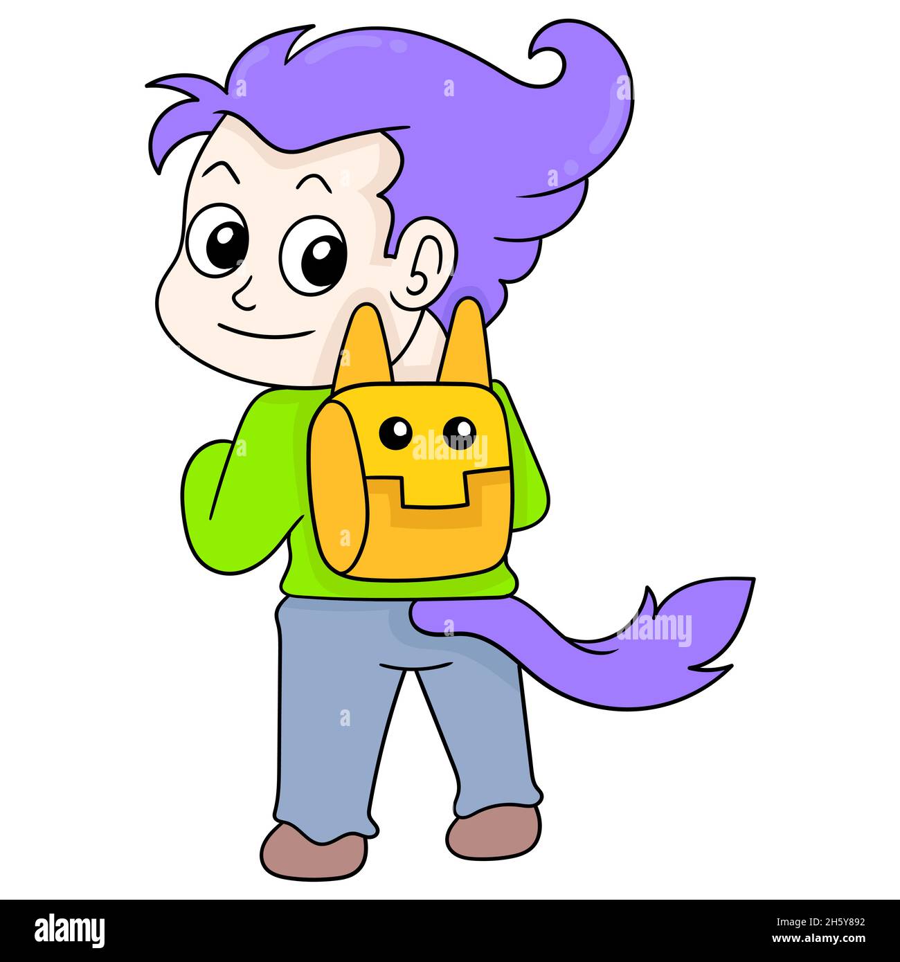 A school boy Cut Out Stock Images & Pictures - Alamy