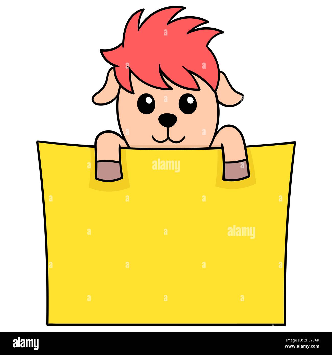 goat blank banner template holding Stock Vector Image & Art - Alamy