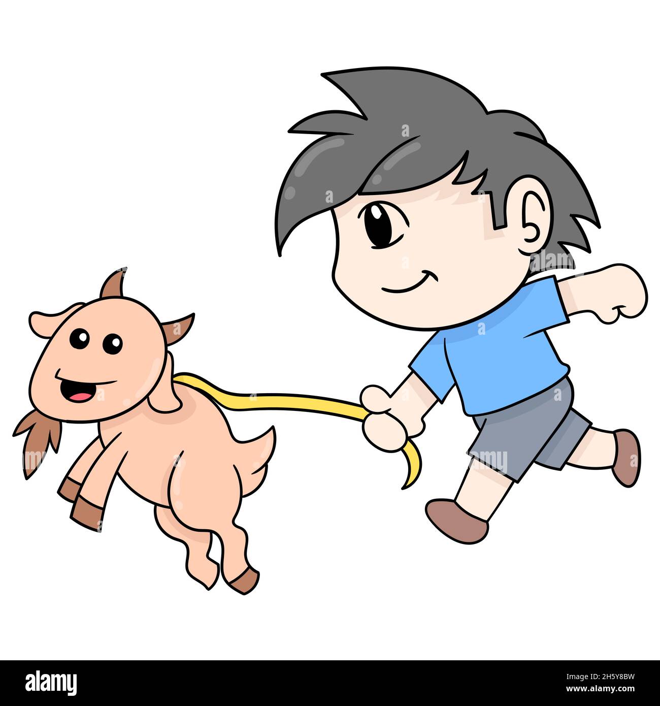 Cartoon sheep running hi-res stock photography and images - Alamy