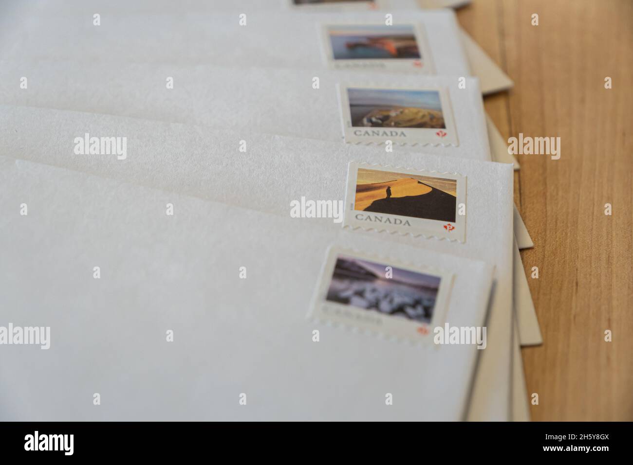 Canada postage stamps hi-res stock photography and images - Alamy