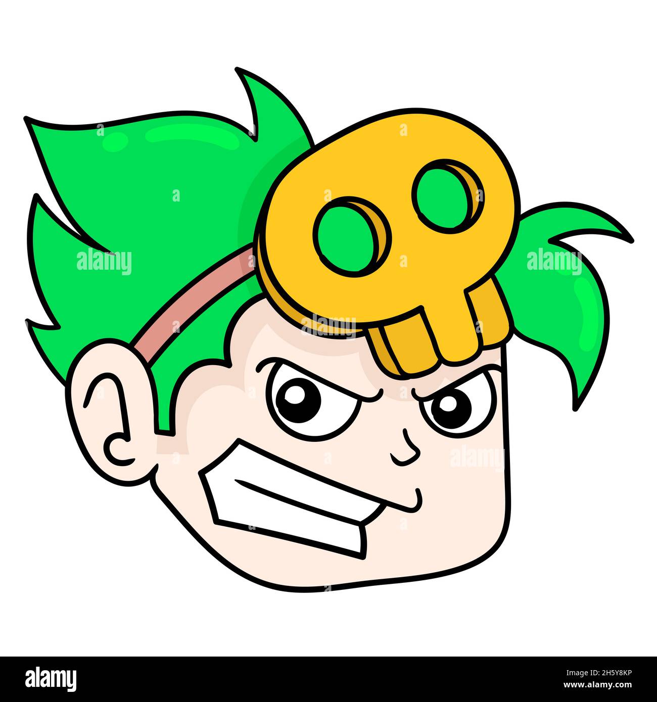 Wearing skull mask Stock Vector Images - Alamy