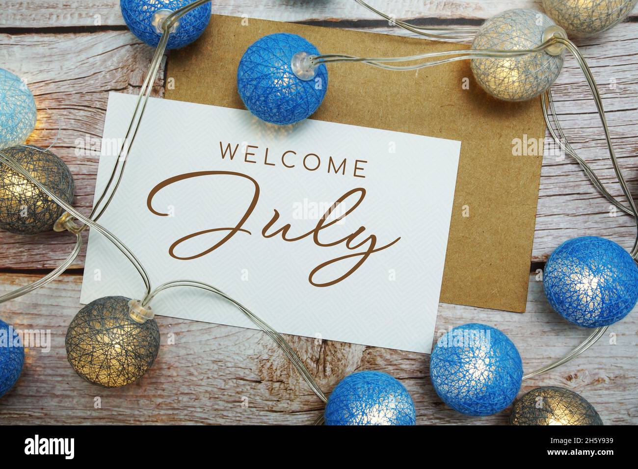Welcome july hi-res stock photography and images - Alamy