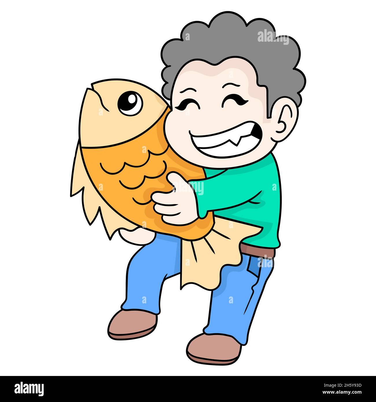 Big river man Stock Vector Images - Alamy