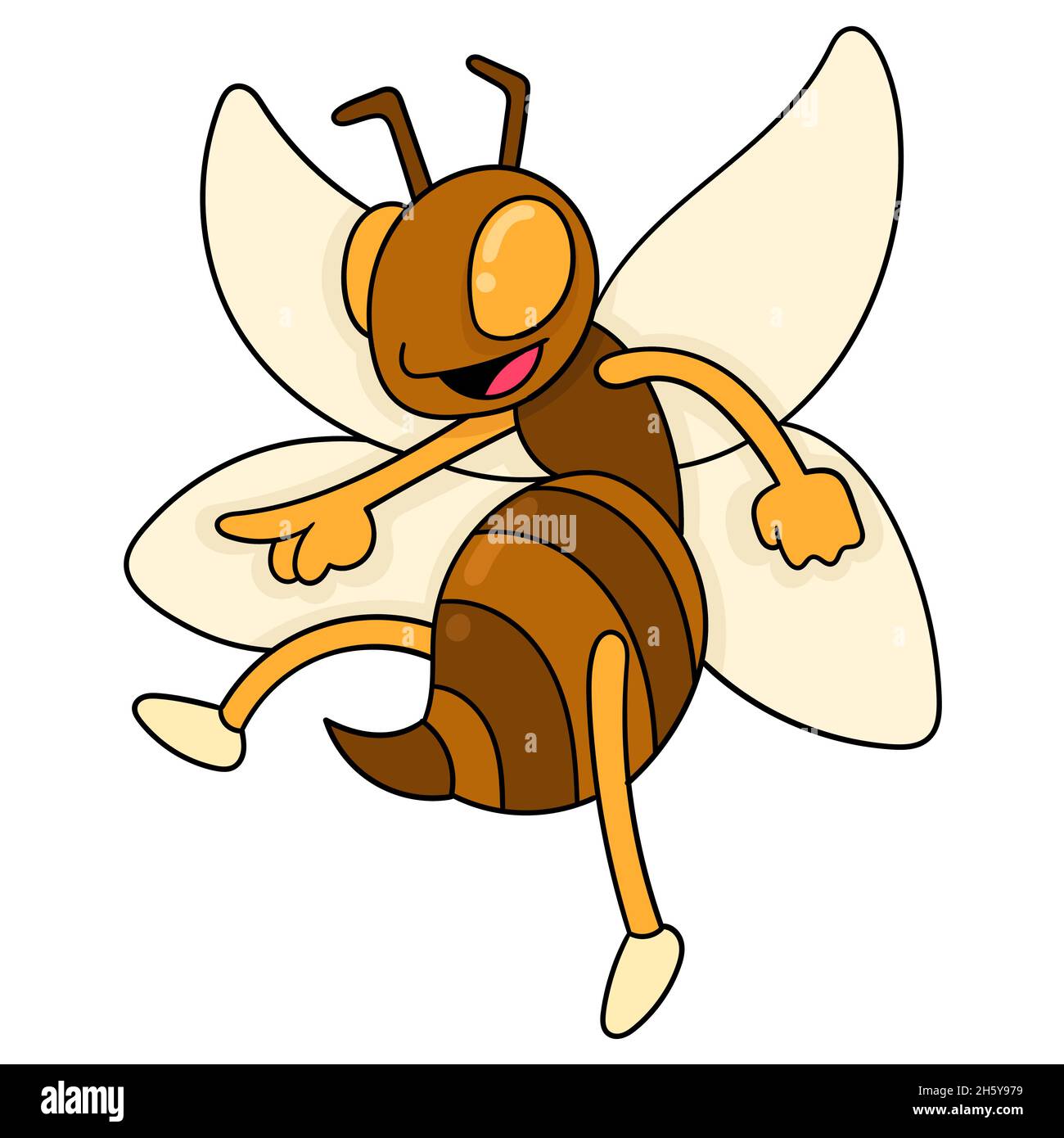 poisonous wasp is flying Stock Vector Image & Art - Alamy