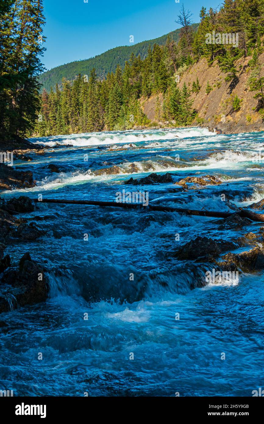 Bow Falls Banff National Park Alberta Canada in summer Stock Photo - Alamy