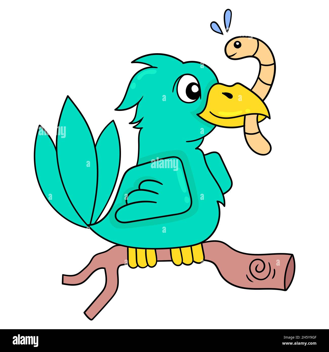 Animal perching branch Stock Vector Images - Alamy