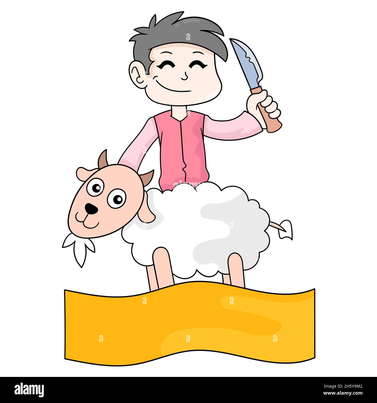 Sheep slaughter Stock Vector Images - Alamy