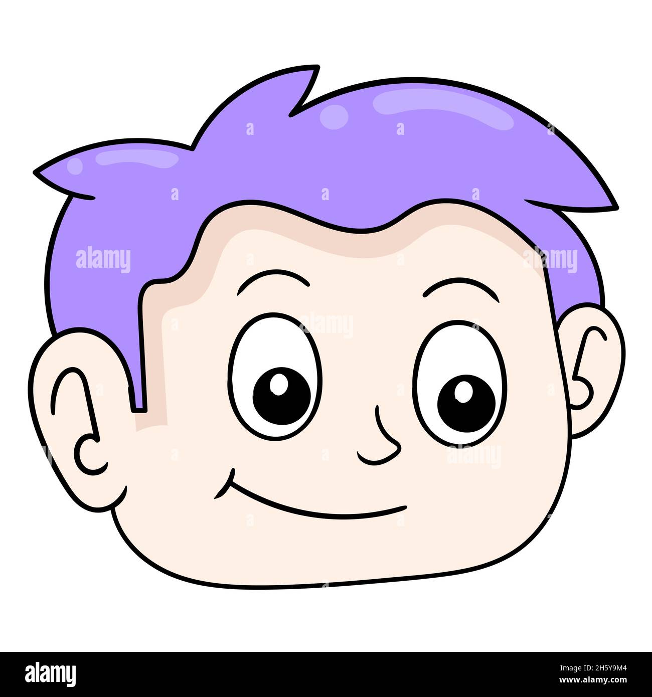 Smiling handsome icon boy hi-res stock photography and images - Alamy