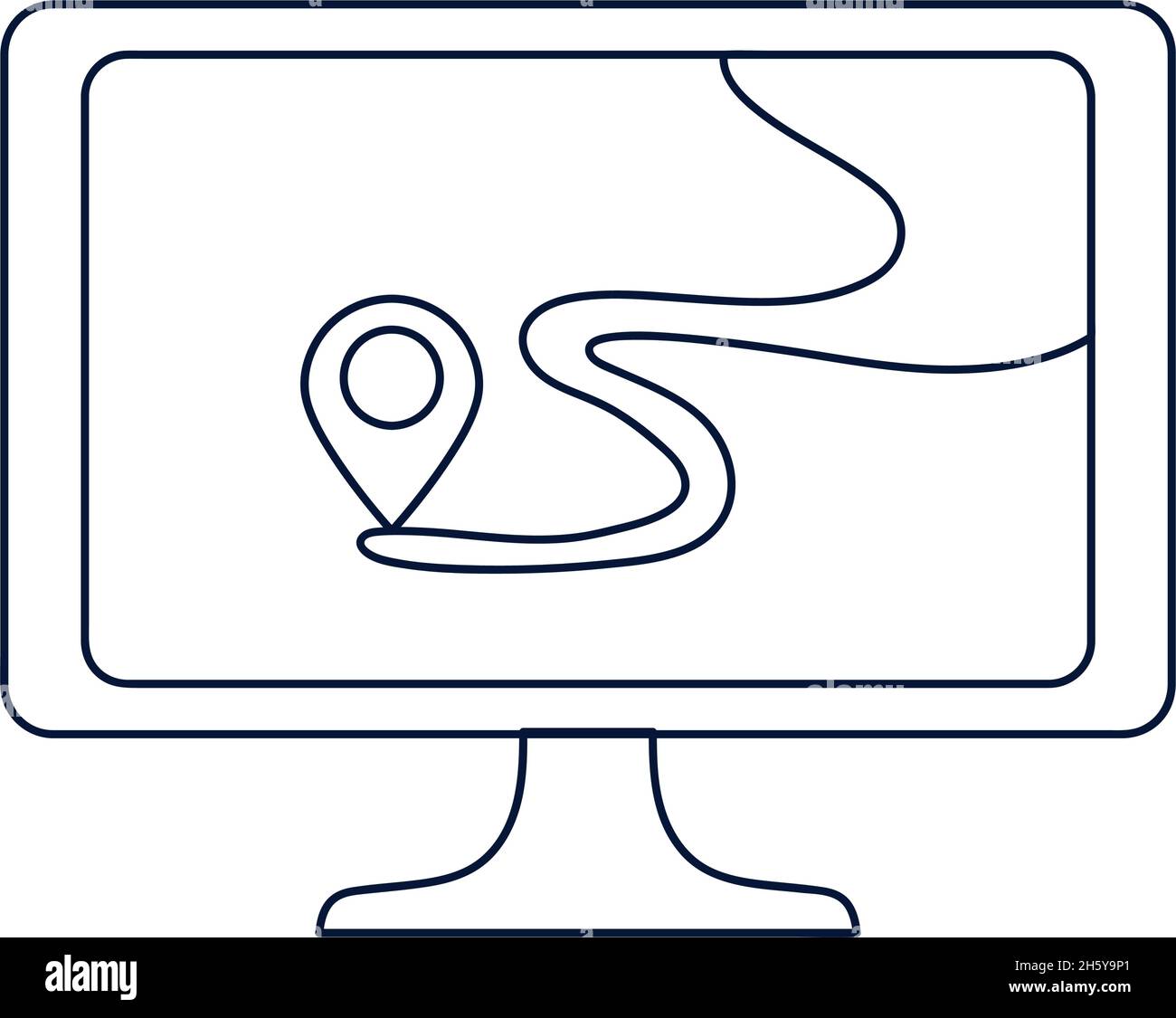 linear computer navigation pointer Stock Vector Image & Art - Alamy