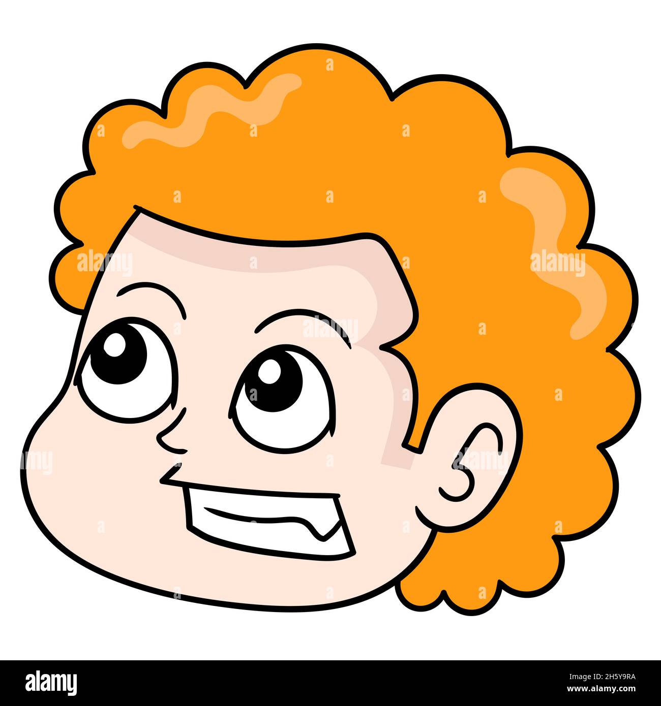 Afro hair boy Stock Vector Images - Alamy