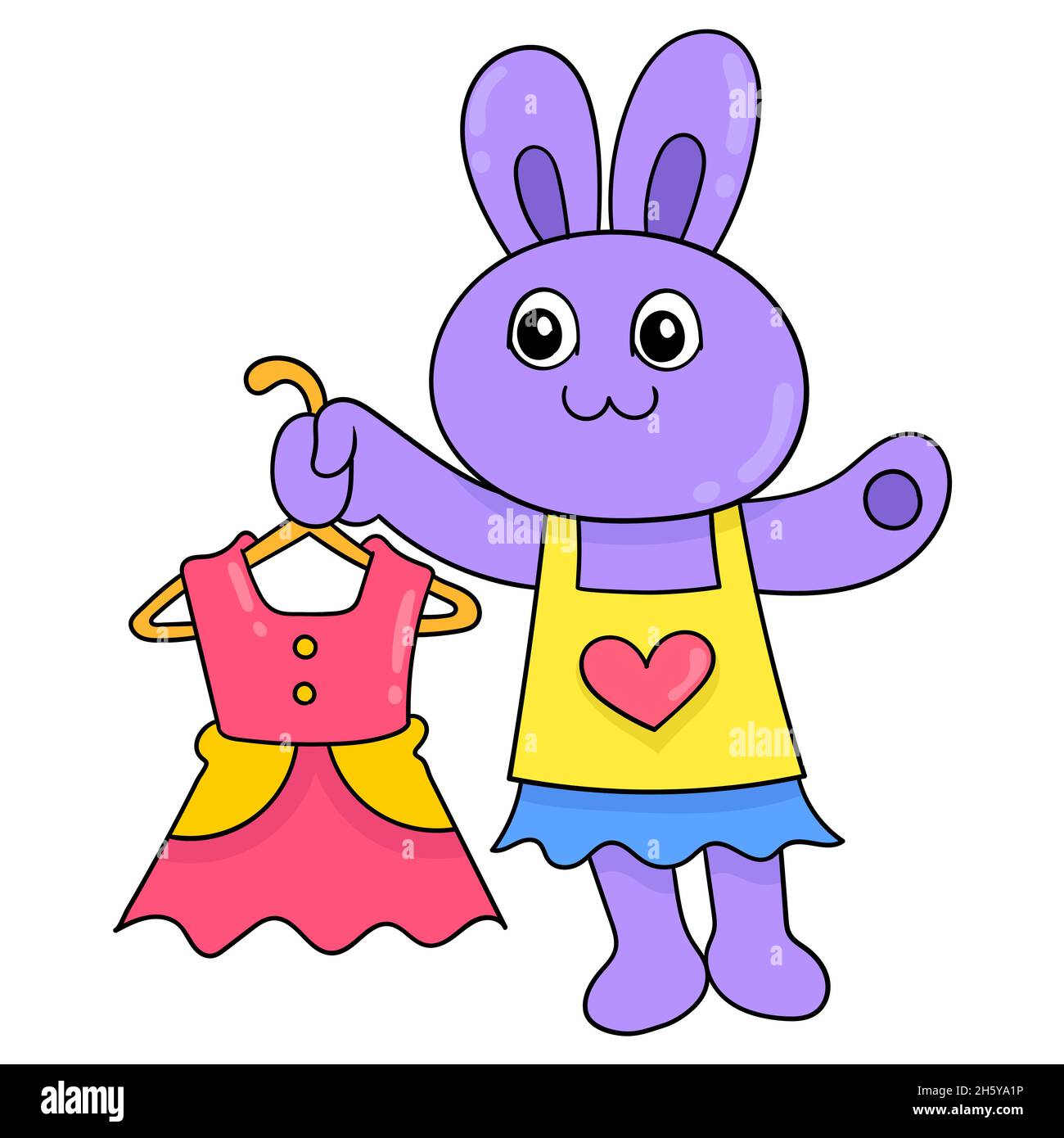 Fitting a dress Stock Vector Images - Alamy