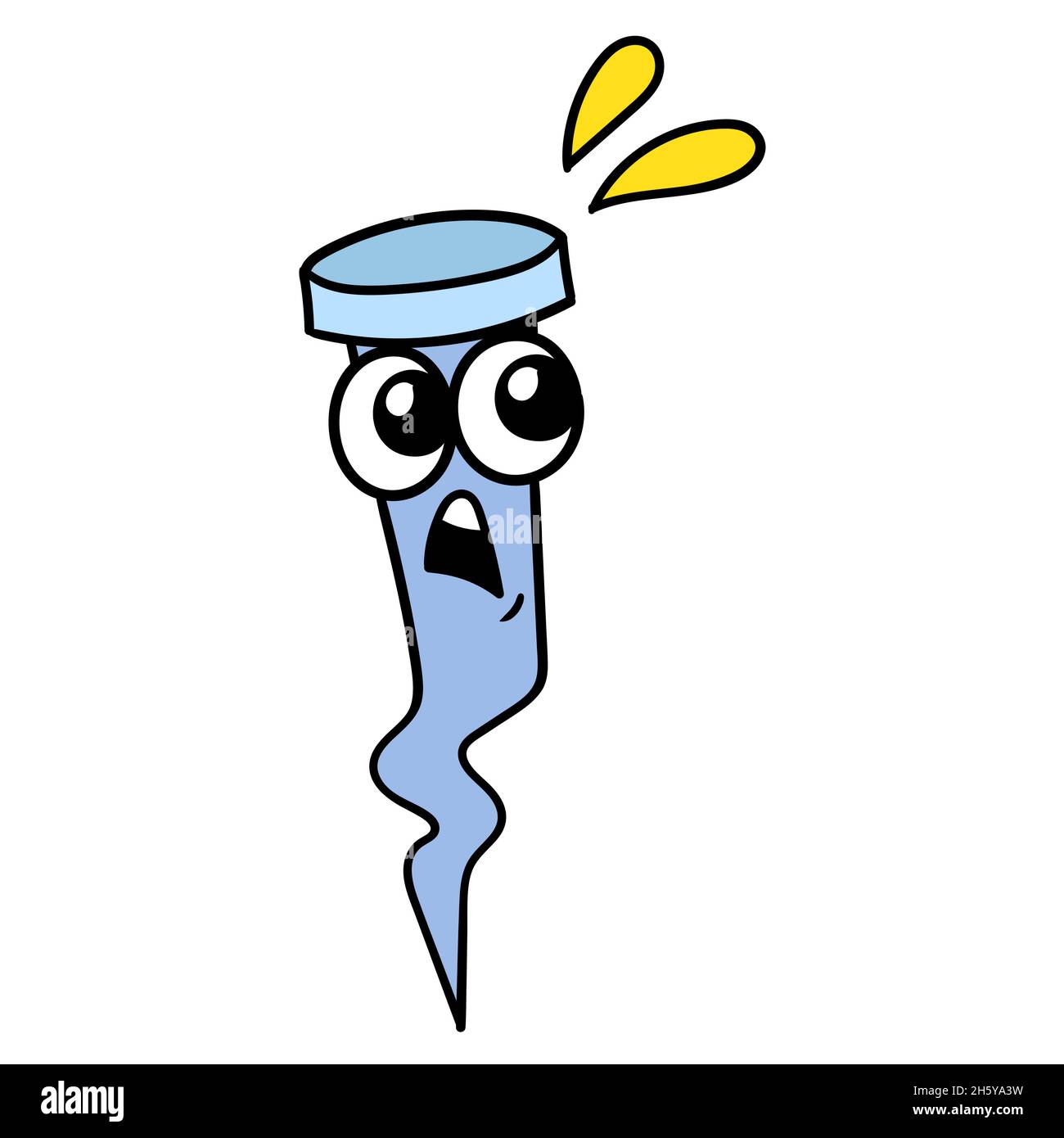 crooked spikes face shocked scared Stock Vector Image & Art - Alamy