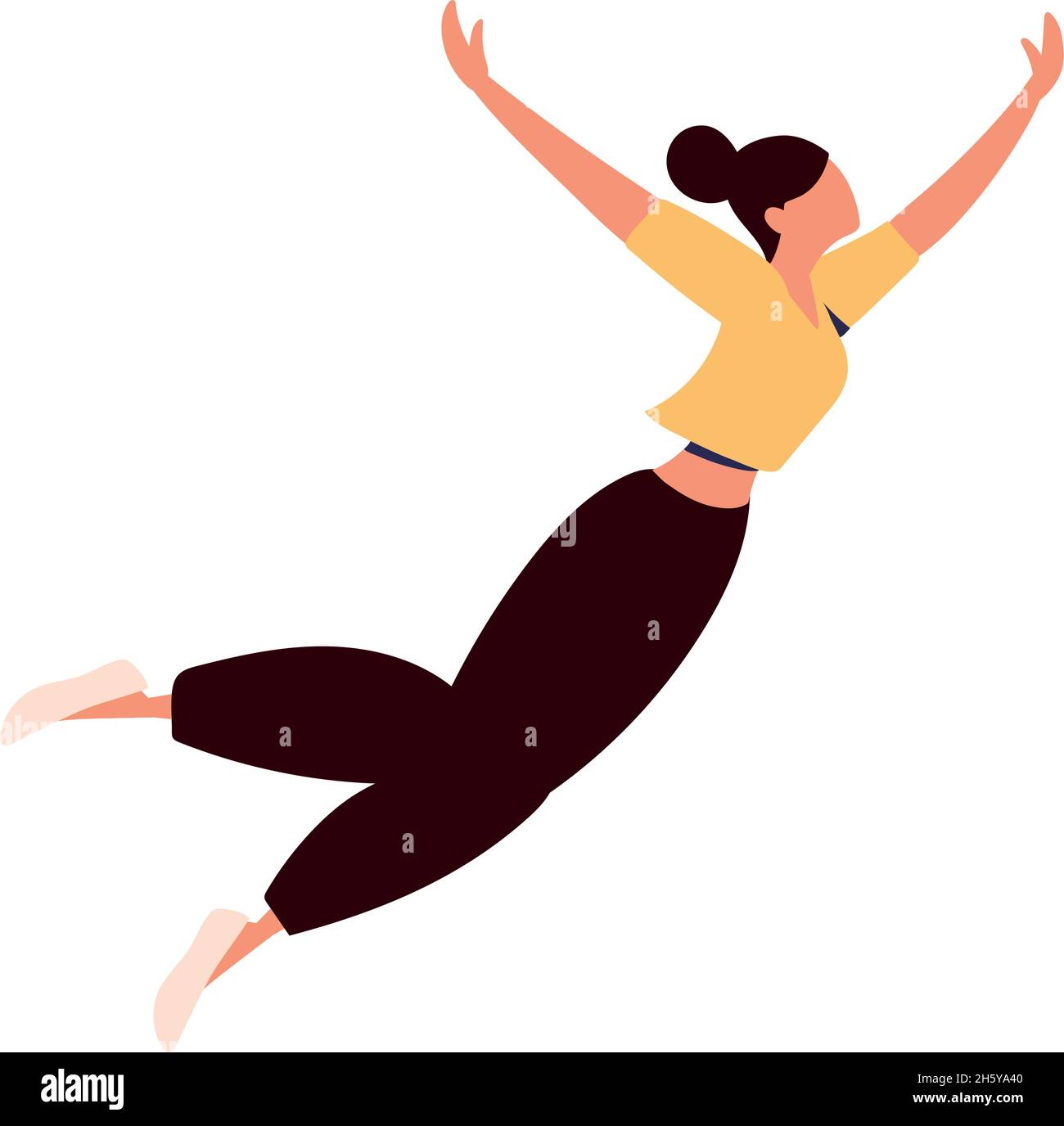 floating woman free Stock Vector Image & Art - Alamy