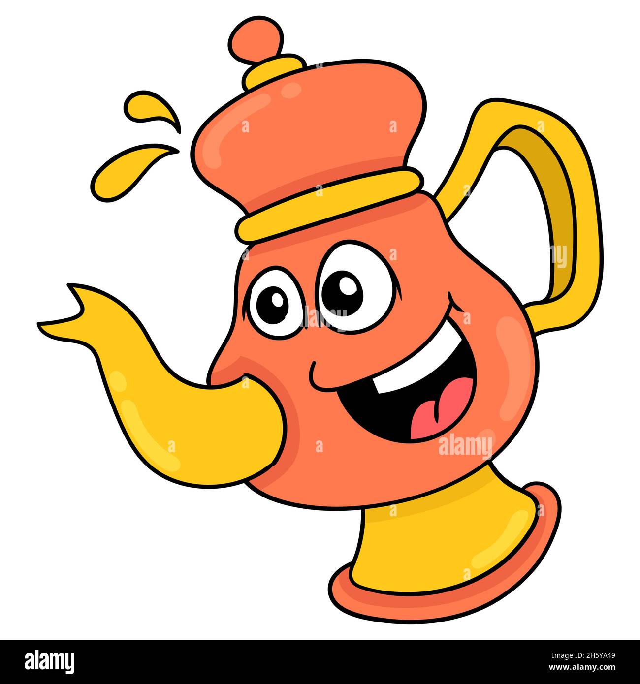 teapot drinking face laughing Stock Vector Image & Art - Alamy